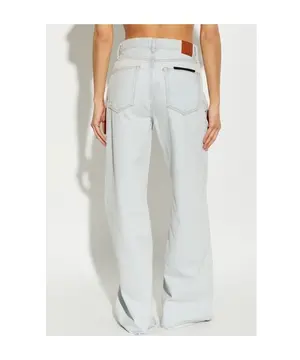 ANINE BING Lewis Frayed Jeans - Blue