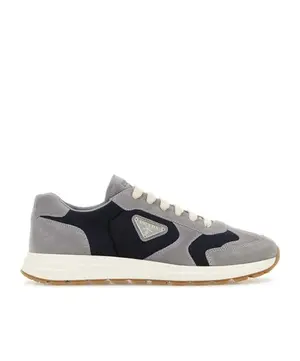 Prada Lace-up Sneakers - Granite/blue