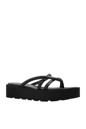 GIANVITO ROSSI Platform Strappy Slides