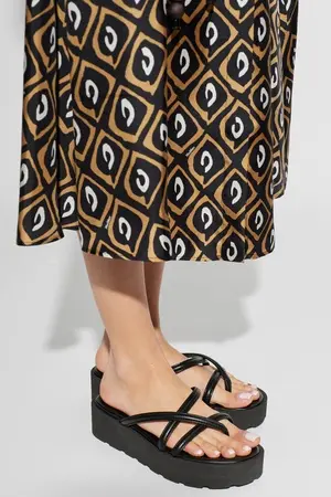 GIANVITO ROSSI Platform Strappy Slides