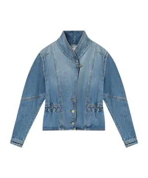 ISABEL MARANT ÉTOILE Isabel Marant Dolie Gather Detailed Denim Jacket