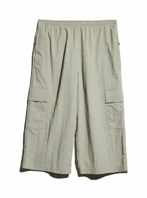 Gucci Beige Nylon Cargo Pants With Wrinkle Effect
