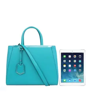 Fendi Logo Top Handle Handbag - Blue