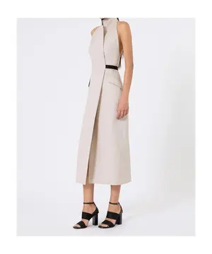 Max Mara Collared Pocket Midi Dress