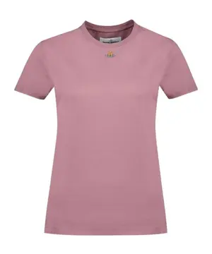 VIVIENNE WESTWOOD Short-sleeved T-shirt With Embroidered Logo - No