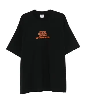 Vetements Short-sleeved Crewneck T-shirt - Black