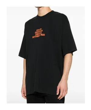 Vetements Short-sleeved Crewneck T-shirt - Black