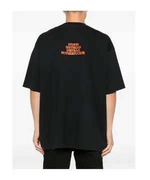 Vetements Short-sleeved Crewneck T-shirt - Black