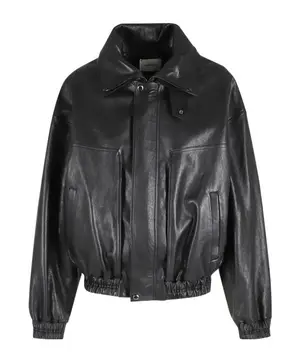 Magda Butrym Leather Bomber Jacket