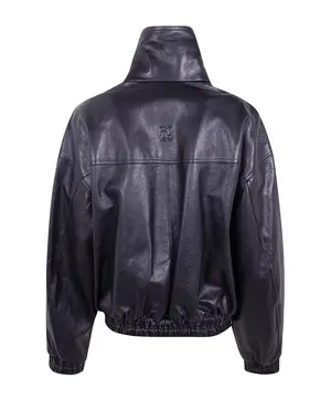 Magda Butrym Leather Bomber Jacket