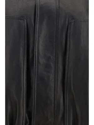 Magda Butrym Leather Bomber Jacket