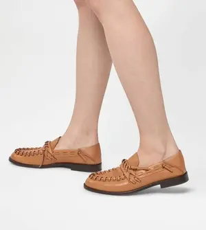 TOD'S Braided Loafers With Knot Detailing
