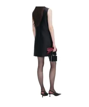 SELF-PORTRAIT Embellished Pocket Mini Dress