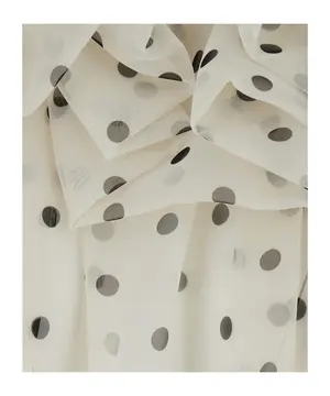 MSGM Ruffled Polka-dot Top