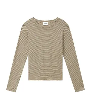 Isabel Marant Étoile Kaaron Striped Long Sleeve Crewneck T-shirt