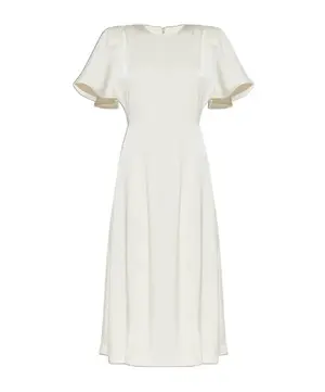 ROTATE BY BIRGER CHRISTENSEN Satin Slit Midi Dress - No