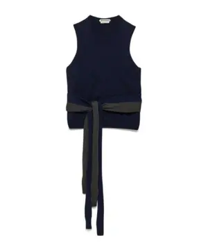 J.W.ANDERSON Waist Tie Tank Top - Navy