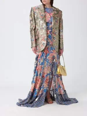 Etro Paisley Ruffled Maxi Skirt - Multi