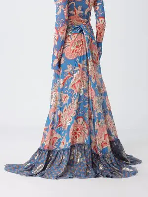 Etro Paisley Ruffled Maxi Skirt - Multi