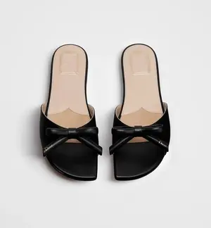 Dior Bow Slide Sandals