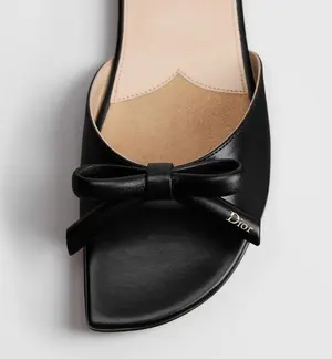 Dior Bow Slide Sandals