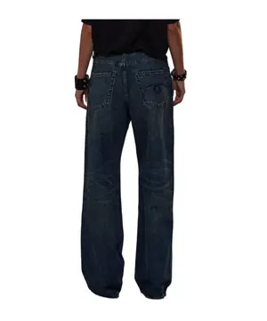 R13 Faded Wide-leg Jeans