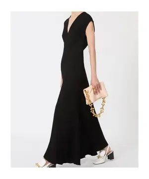 Sportmax V-neck Sleeveless Maxi Dress