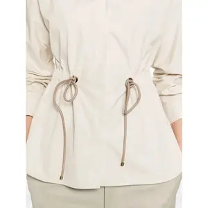Max Mara Tazzina Drawstring Shirt - Beige