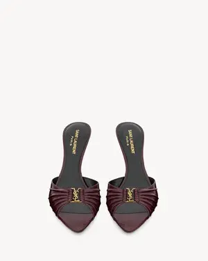 Saint Laurent Babylone" Logo Plaque Mules