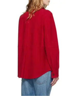 TOTEME Buttoned Suede Overshirt