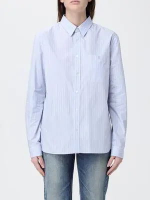 Saint Laurent Cassandre Striped Button-up Shirt