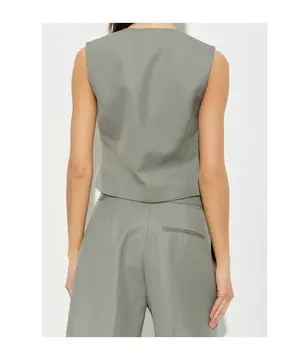 ANINE BING Mario Buttoned Vest - Grey