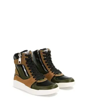 Dolce & Gabbana High-top Leather & Suede Sneakers