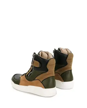 Dolce & Gabbana High-top Leather & Suede Sneakers