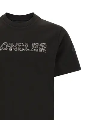 Moncler Short-sleeved Crewneck T-shirt - Black