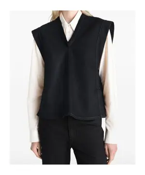 LEMAIRE Belted Chasuble Vest - Black