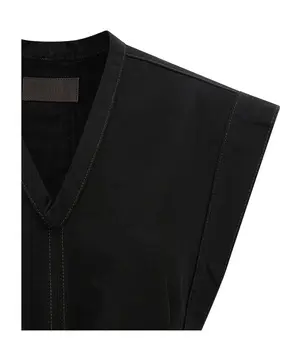 LEMAIRE Belted Chasuble Vest - Black