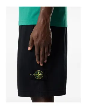Stone Island Elasticated Waistband Logo Patch Shorts