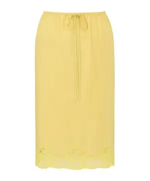 Saint Laurent Laced Half-slip Skirt - Jaune