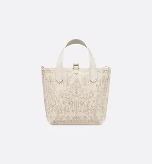 Dior Small Toujours Vertical Tote Bag - Latte