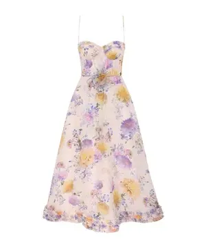 Zimmermann Luna Ruffle Midi Dress
