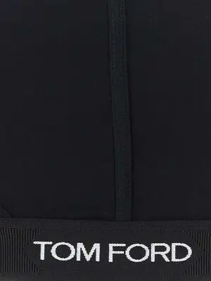 TOM FORD Logo Strap Bralette - Black