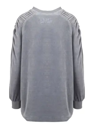 Alberta Ferretti Ruched Chenille Sweatshirt