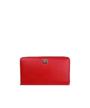 Dolce & Gabbana Logo Details Wallet - Red