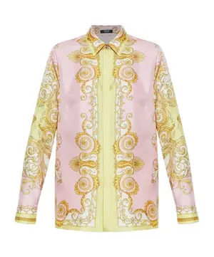 Versace Printed Long-sleeved Shirt - Multi-color