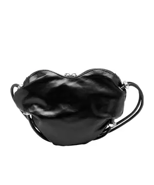 DIESEL® Scrunch Heart Shoulder Bag - Black
