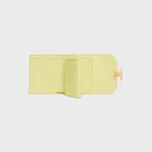 Celine Small Flap Wallet Triomphe In Lizard - Citrus
