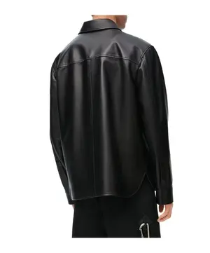 Loewe Logo Debossed Overshirt - Black