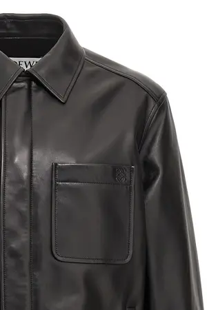Loewe Logo Debossed Overshirt
