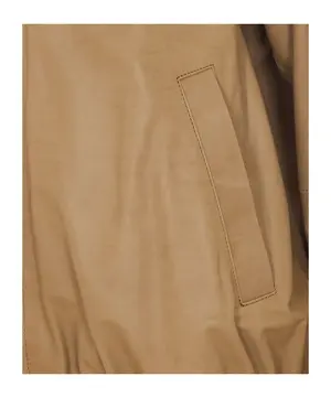 Auralee Long-sleeved Leather Jacket